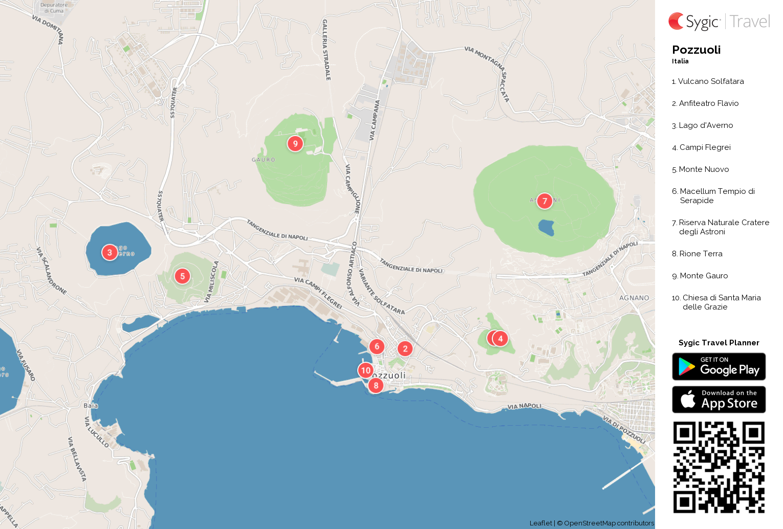 Pozzuoli: Mappa turistica da stampare | Tripomatic Pozzuoli: Mappa turistica da stampare | Tripomatic