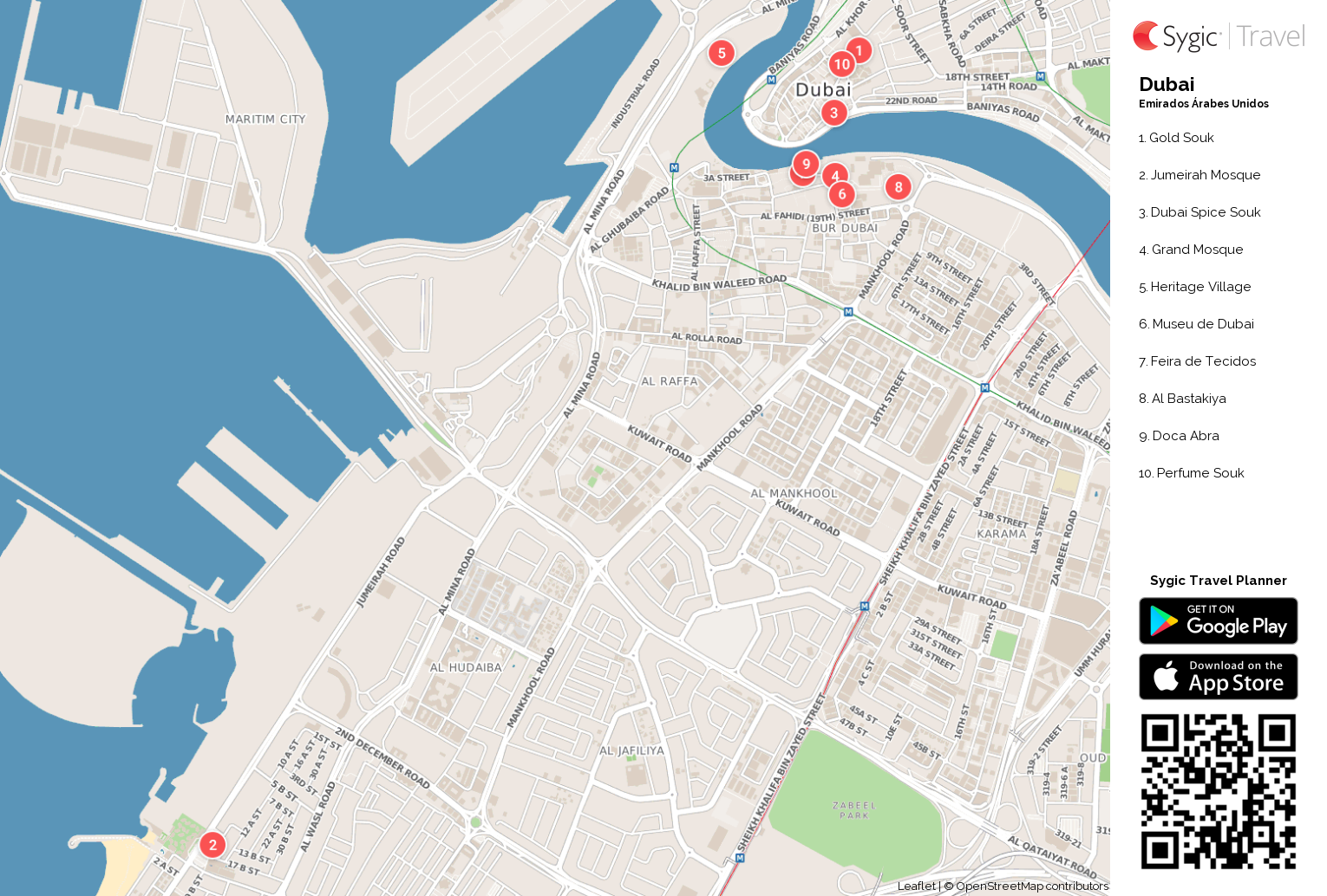 Dubai: Mapa turístico em pdf | Tripomatic Dubai: Mapa turístico em pdf | Tripomatic