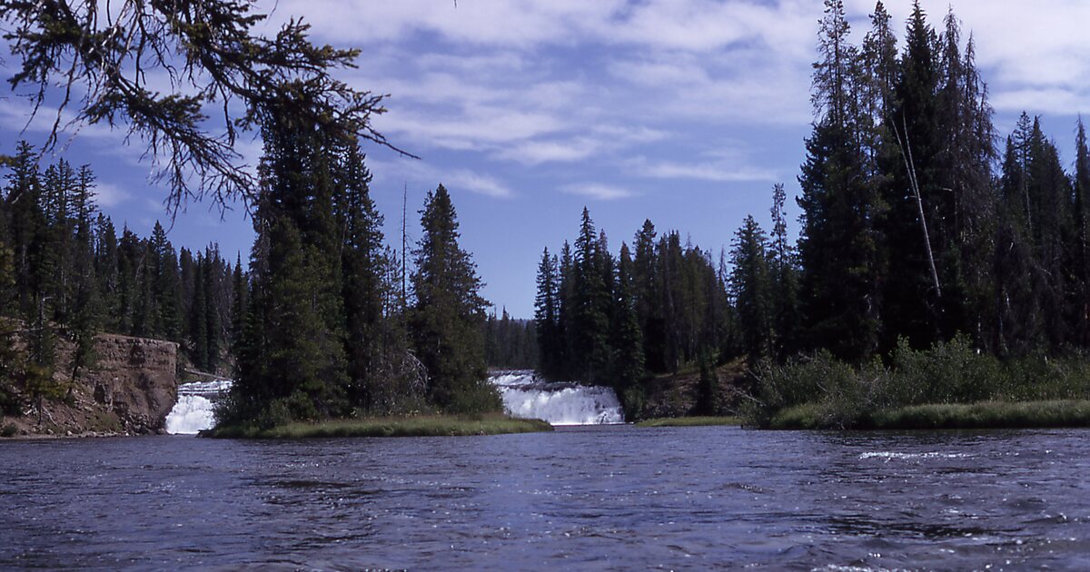 Bechler Falls in Wyoming | Tripomatic