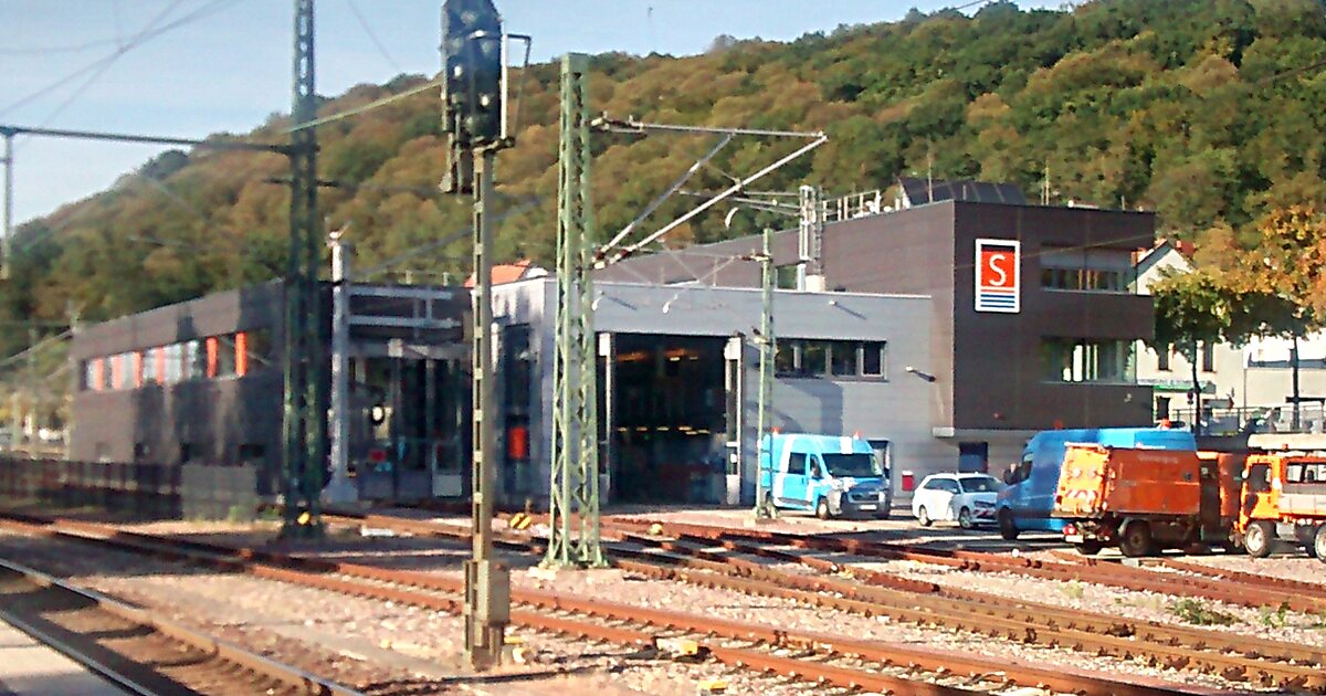 Brebach Bahnhof in Stadtbezirk Halberg, Saarbrücken, Deutschland ...