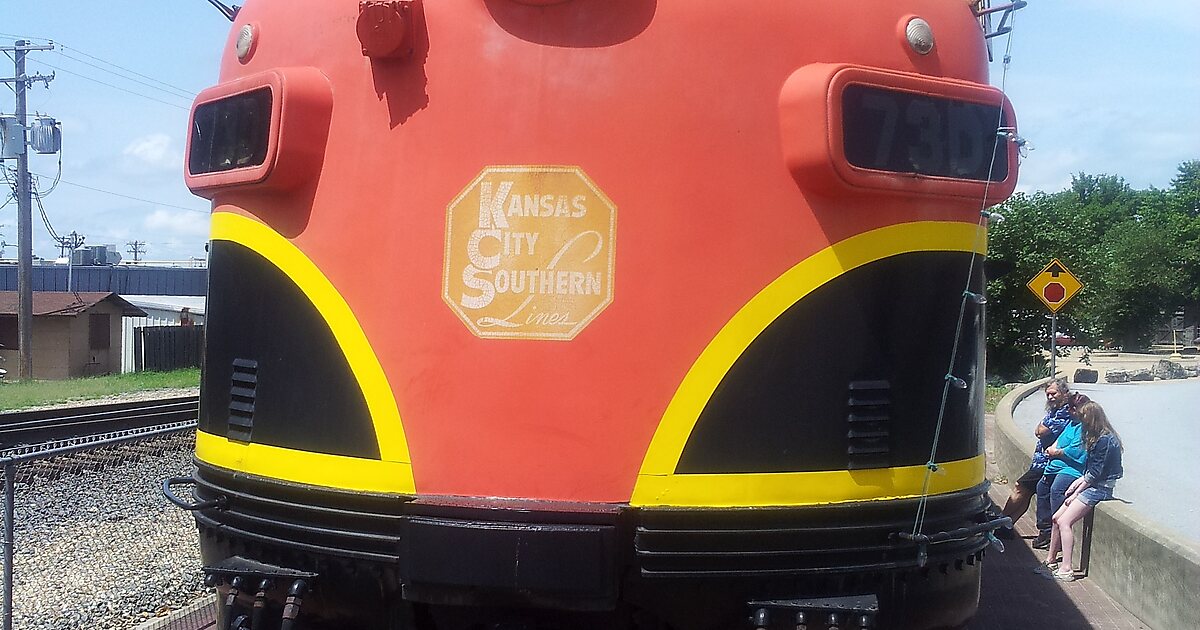 Kansas City Southern Railway Locomotive No. 73D and Caboose No. 385 in ...