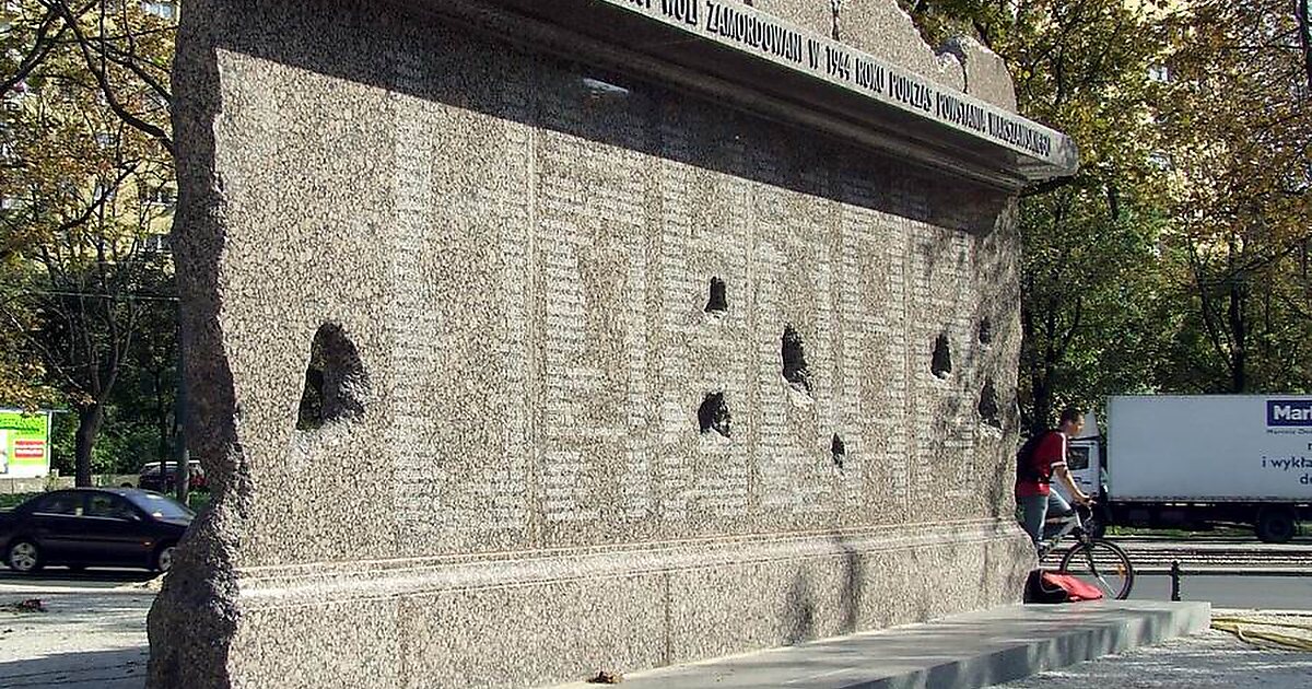 Monument to Victims of the Wola Massacre in Wola, Warsaw, Poland ...