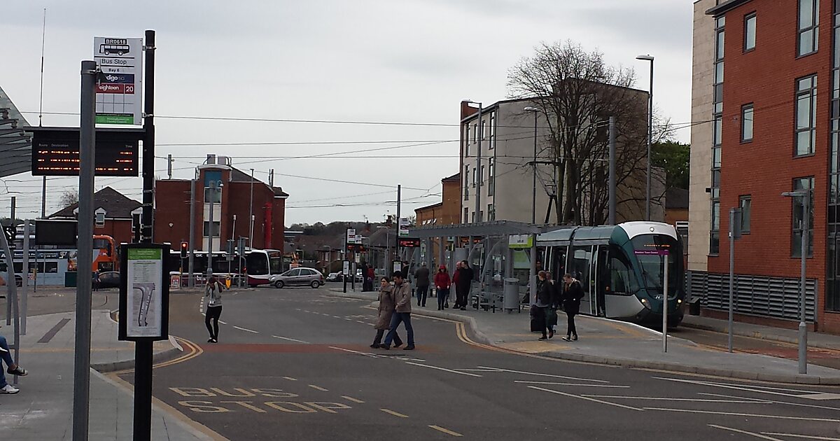 Beeston Tram and Bus Interchange in Beeston, Nottinghamshire, UK ...