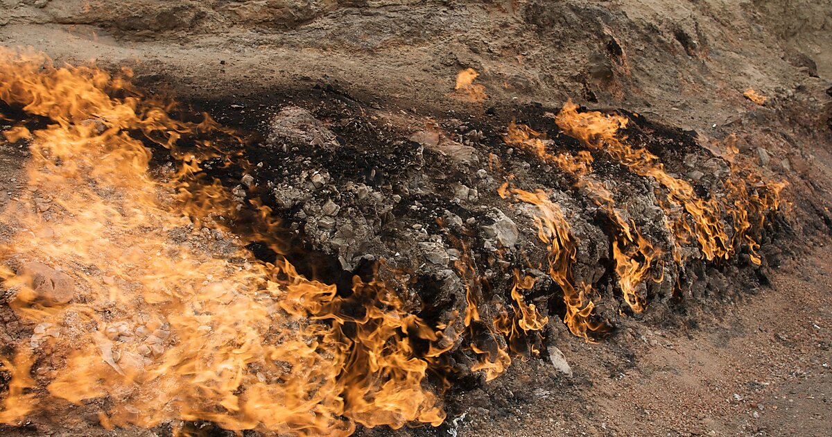 Yanar Dag Burning Mountain in | Tripomatic