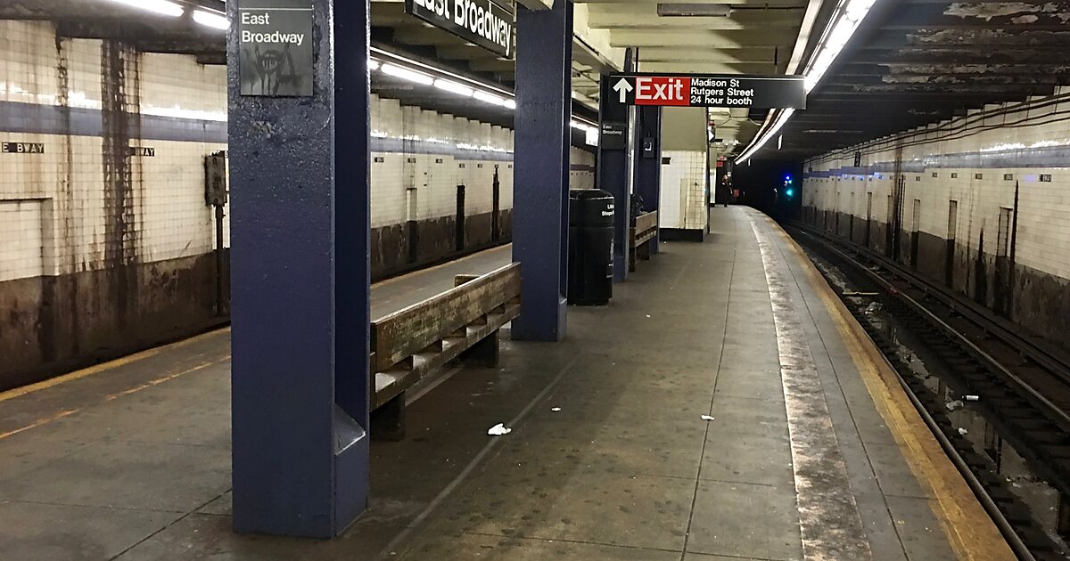 East Broadway station in Manhattan, New York City, United States ...