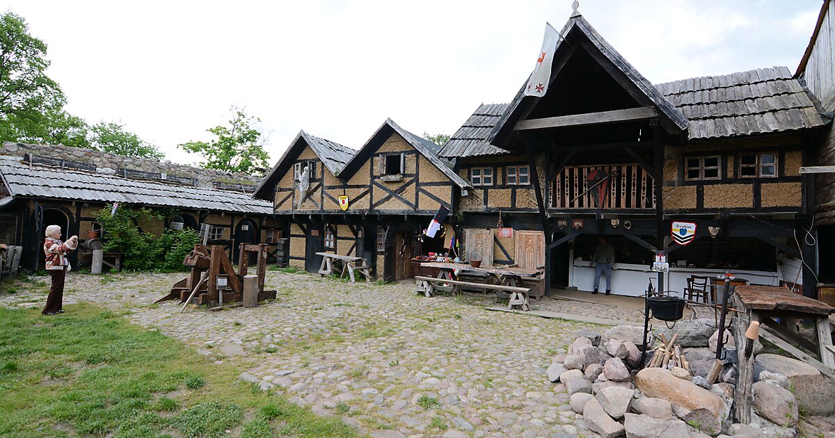 Zamek Drahim w Starym Drawsku w Województwo zachodniopomorskie, Polska ...