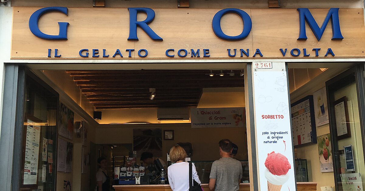 Grom Ice Cream Shop in Dorsoduro, Venice, Italy | Tripomatic