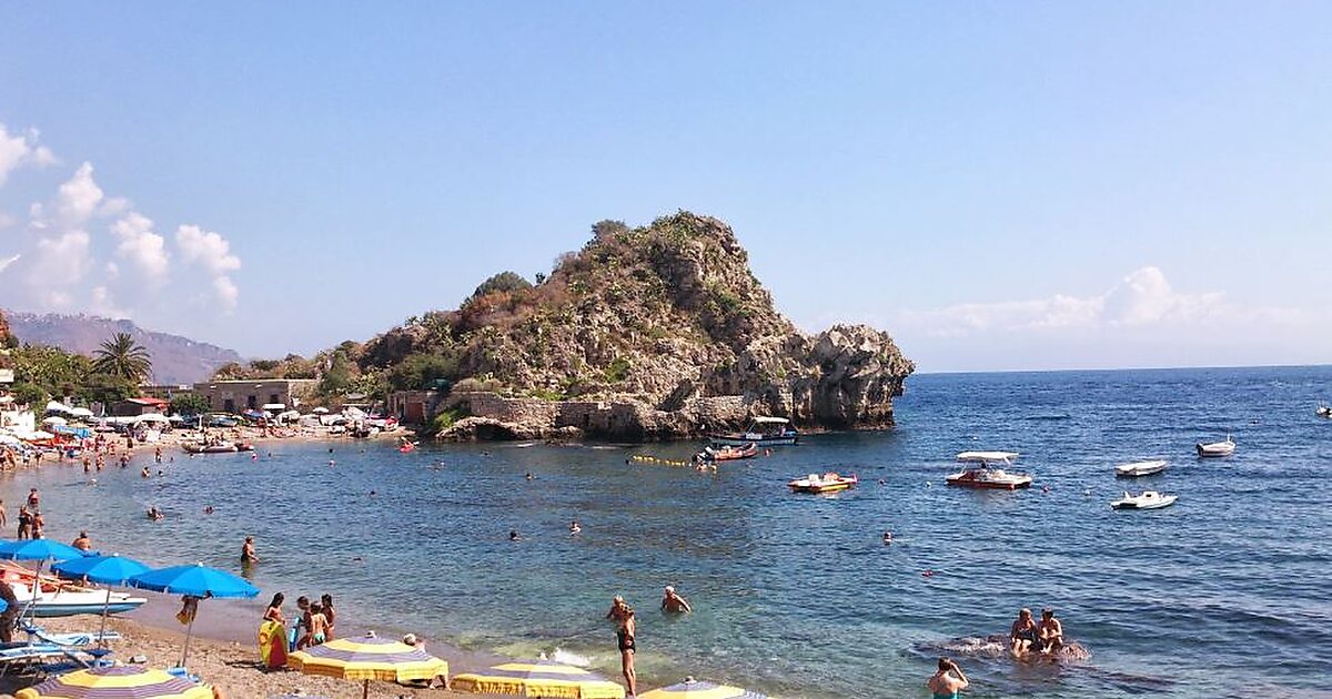 Mazzarò Beach in Taormina
