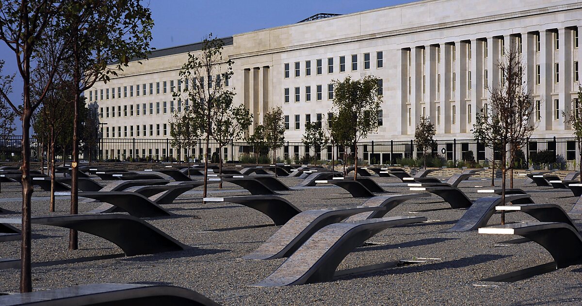 Memorial do Pentágono em Washington, D.C., Estados Unidos da América ...