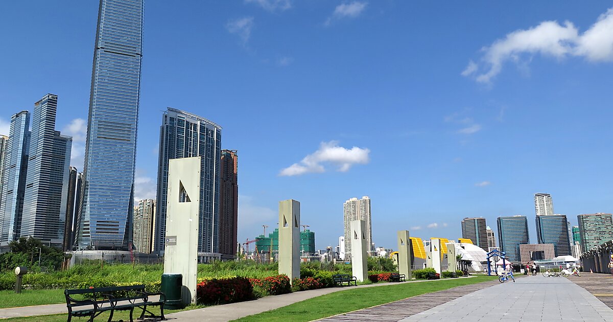 West Kowloon Waterfront Promenade in Yau Tsim Mong District
