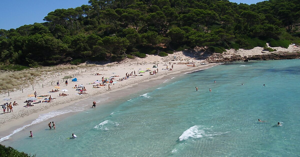 Binigaus beach in es Migjorn Gran, Spain | Tripomatic
