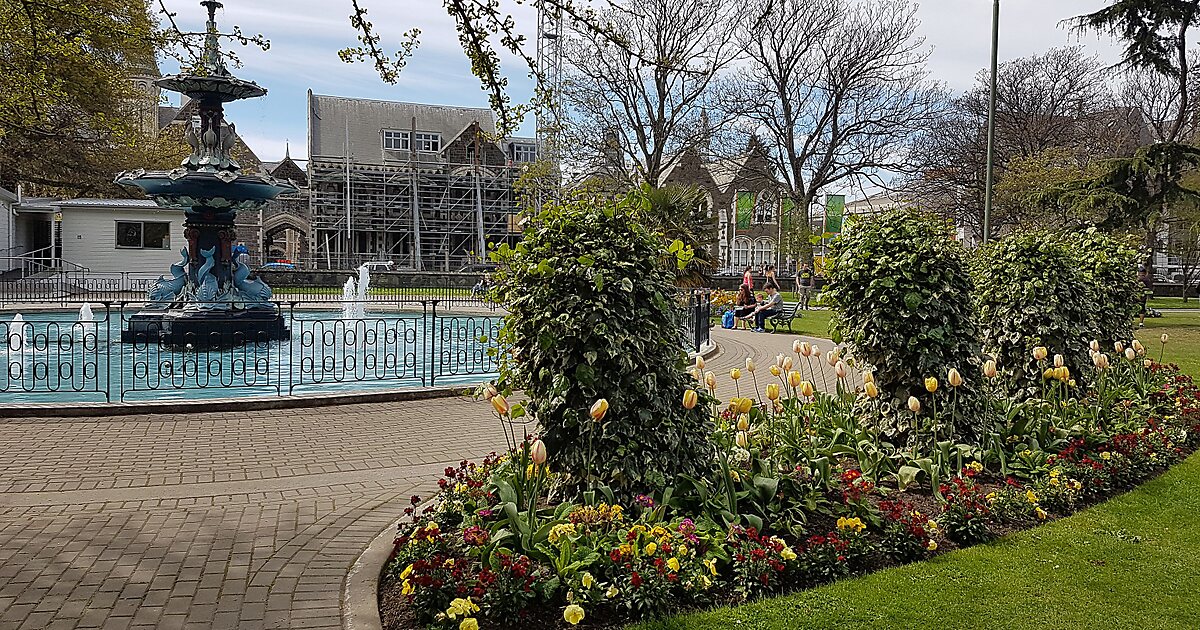 Christchurch Botanic Gardens in Christchurch Central City, New Zealand ...