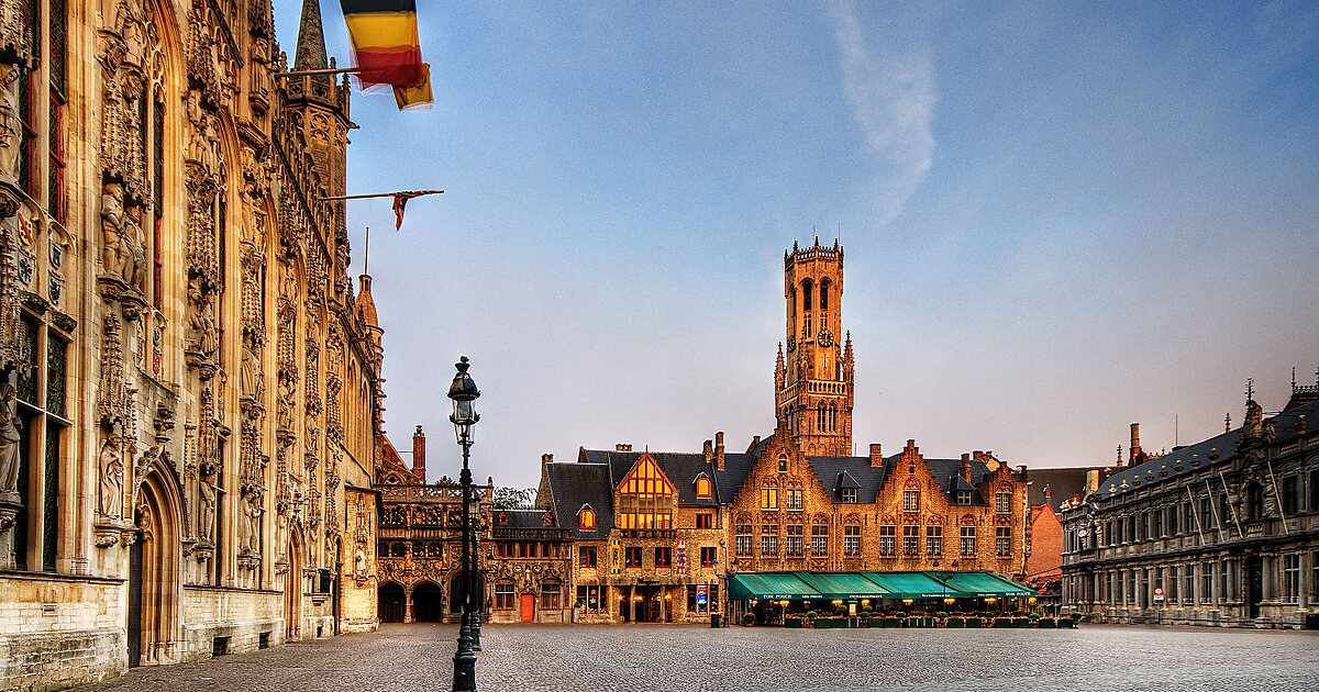 Burg Square in Brugge-Centrum, Bruges, België - Belgique - Belgien ...