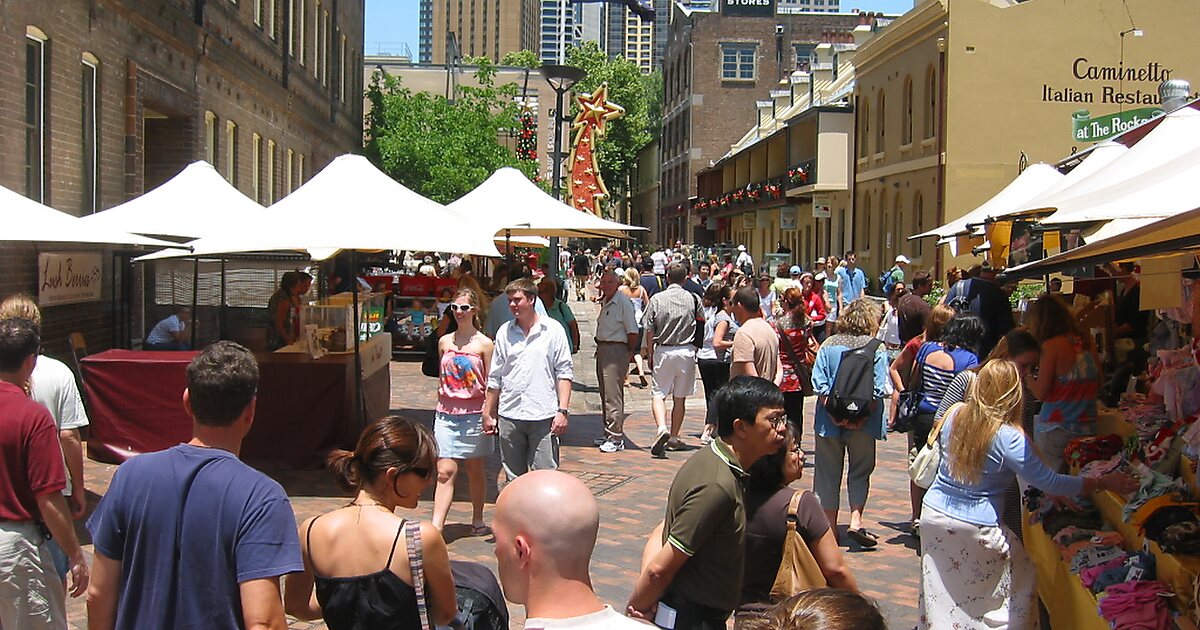 The Rocks Market in The Rocks, New South Wales, Sydney, Australia ...