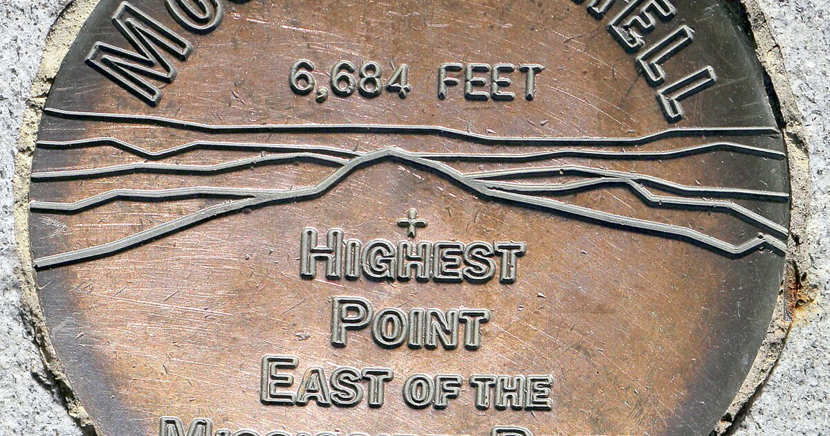 Monte Mitchell en Carolina del Norte, Estados Unidos de América ...