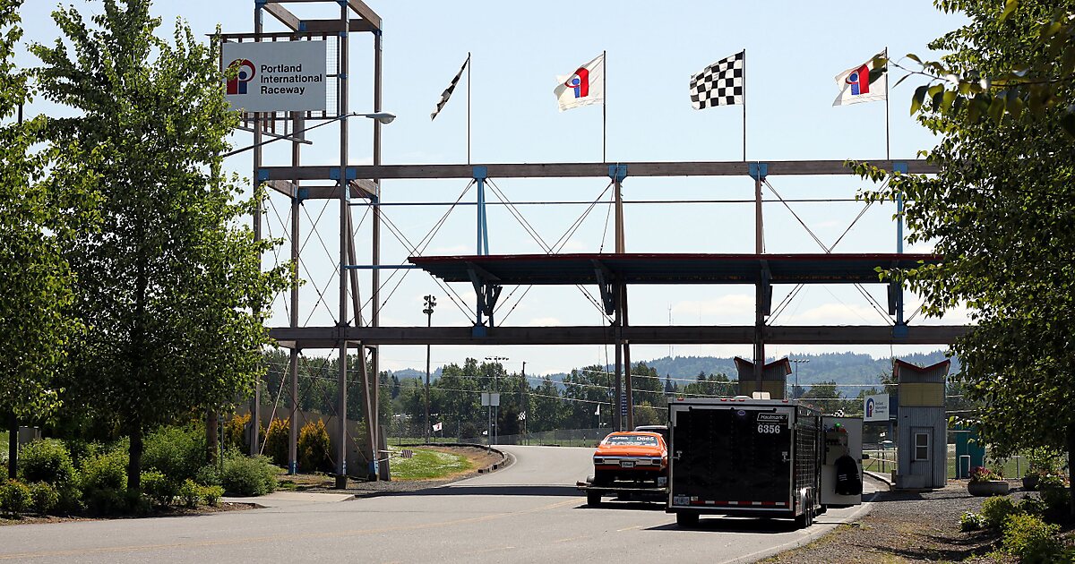 Portland International Raceway in Kenton, Portland, Oregon, Vereinigte ...