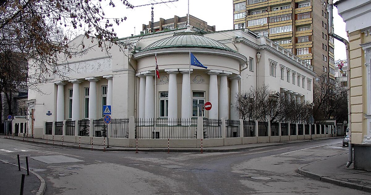 Embassy of Austria in Moscow in Khamovniki District, Moscow, Russia ...