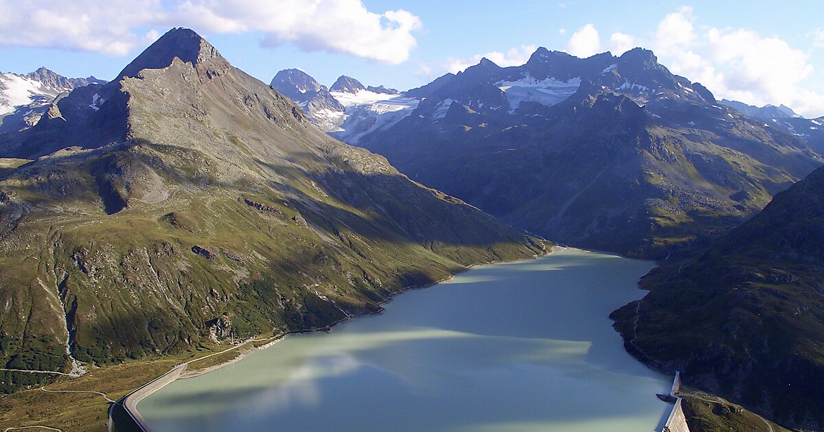 Silvretta-Stausee in Alps, Österreich | Tripomatic