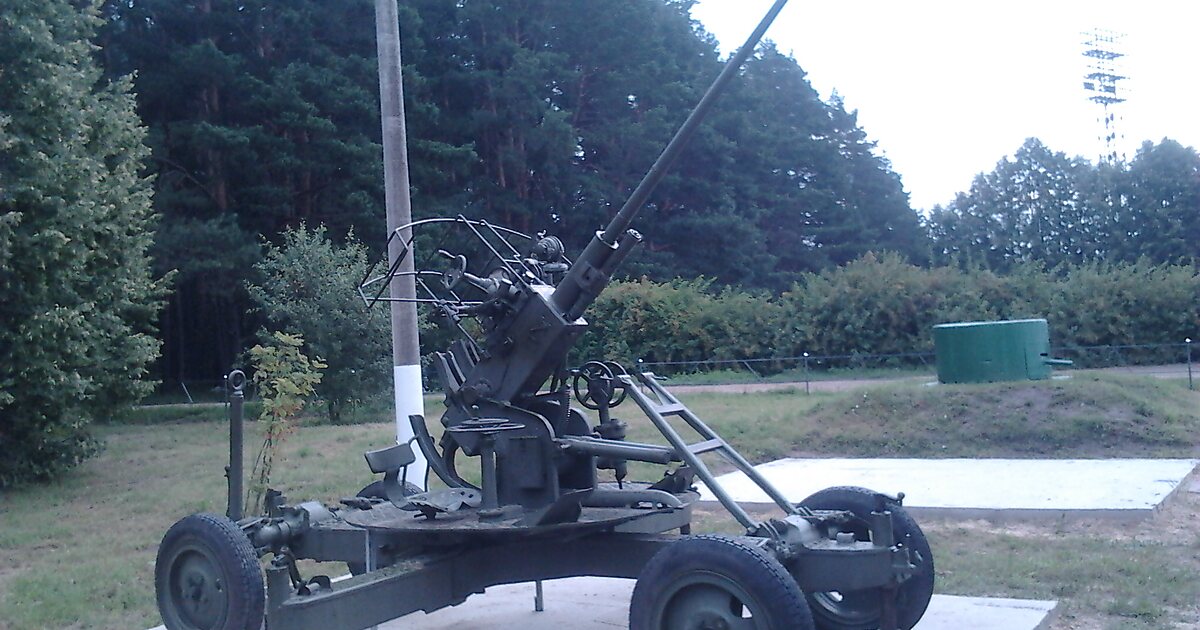 37 mm automatic air defense gun M1939 in Nizhny Novgorod, Russia ...