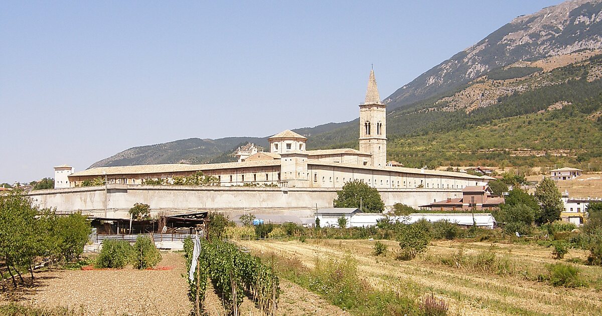 Abbey of the Holy Spirit at Monte Morrone, Sulmona in Sulmona, Italy ...