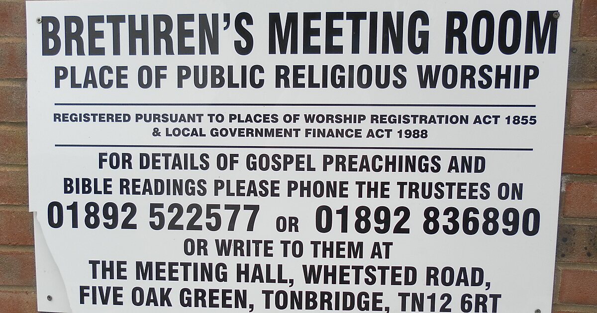 Exclusive Brethren in Derby, UK | Tripomatic