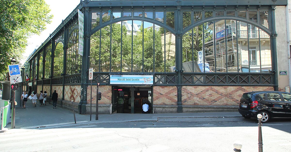 Marché couvert Saint-Quentin (Markt in den Markthallen) in 10th ...