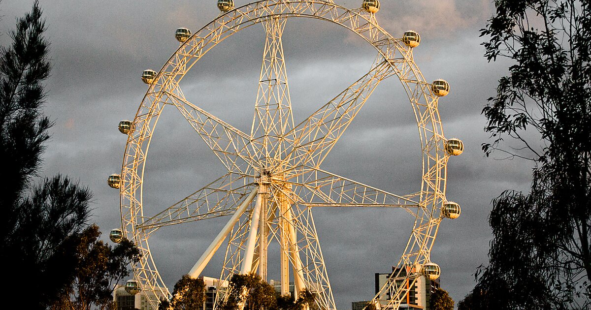 Melbourne Star Observation Wheel in Docklands, Victoria, Melbourne ...