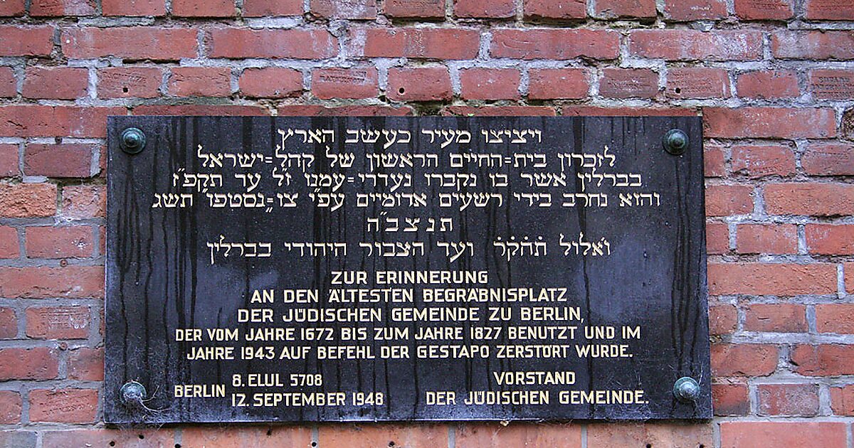 Cemitério Judaico de Berlim-Mitte em Mitte, Berlim, Deutschland ...