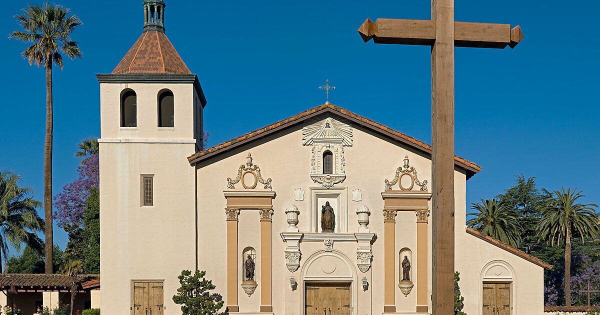 Historic Mission Santa Clara in Santa Clara, California, United States ...