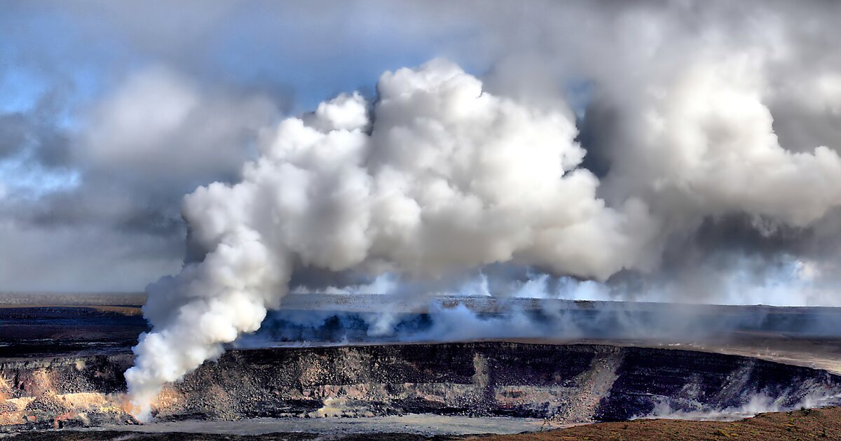 Parque Nacional dos Vulcões do Havaí em Estados Unidos da América ...
