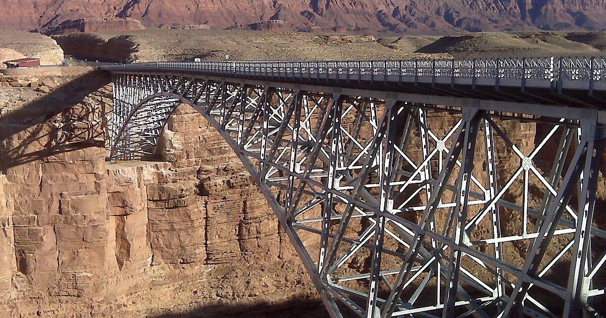 Navajo Steel Arch Highway Bridge in Coconino County, Arizona | Tripomatic