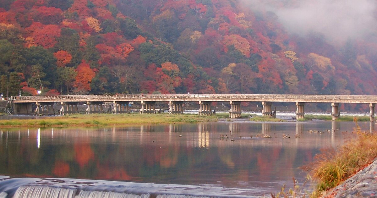 Togetsu Bridge in Ukyō-ku, Kyoto, Japan | Tripomatic