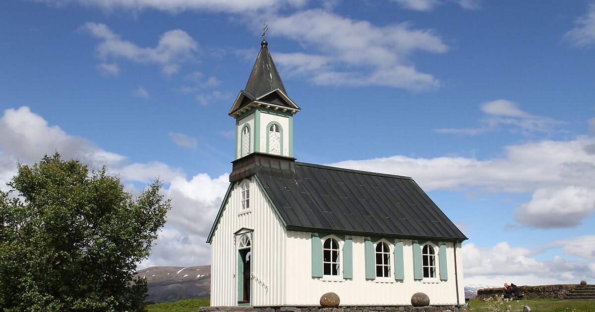 Thingvellir Church in Thingvellir National Park