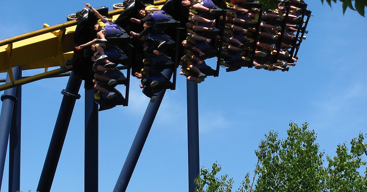 Six Flags America Amusement Park in Woodmore, Maryland, United States ...