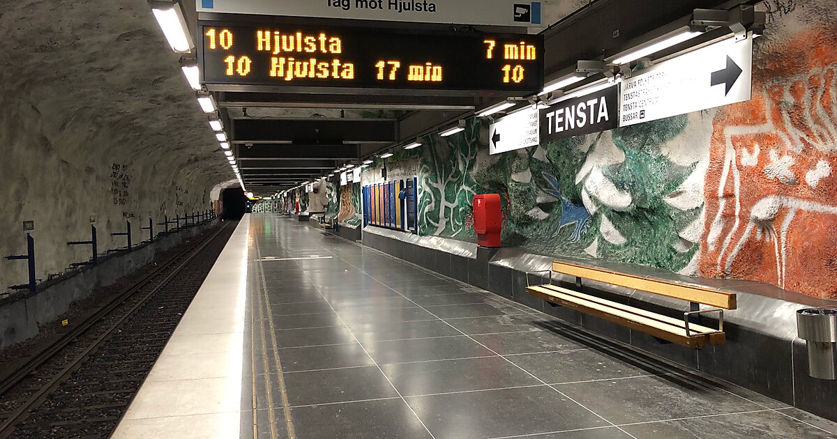 Tensta metro station in Stockholms kommun, Sweden | Tripomatic