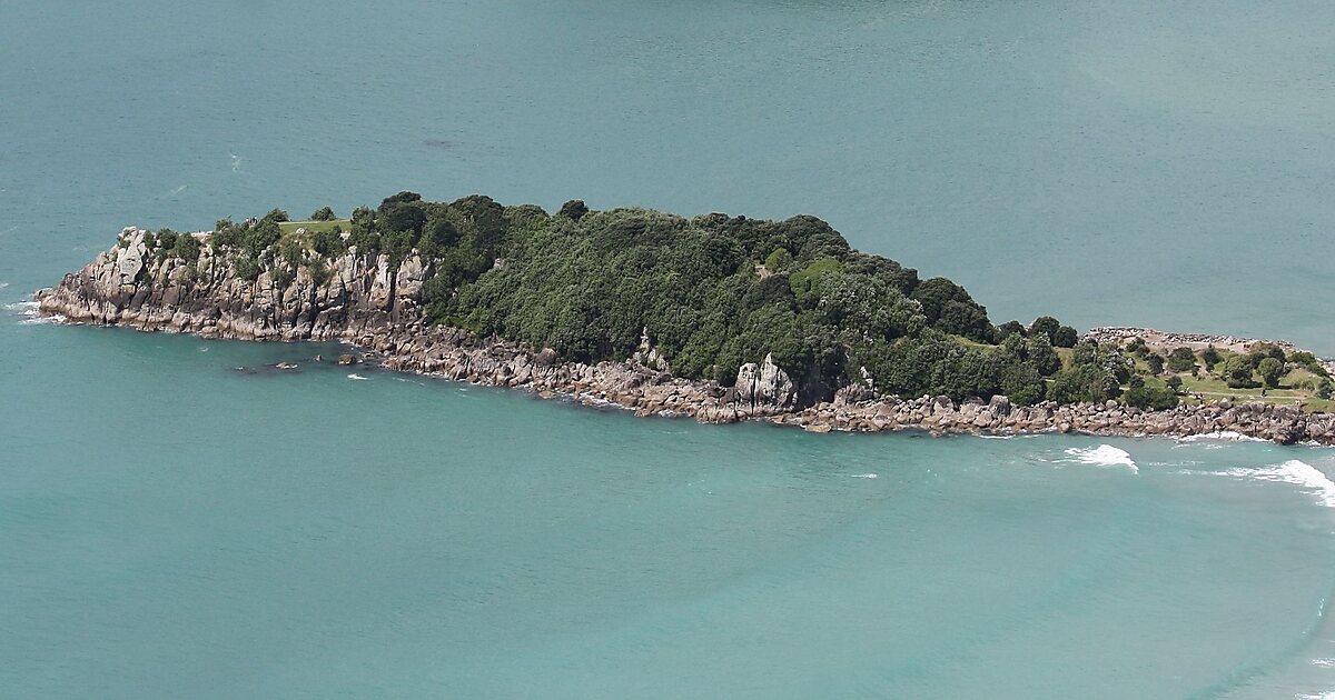 Moturiki Island (Leisure Island) in Mount Maunganui, New Zealand ...