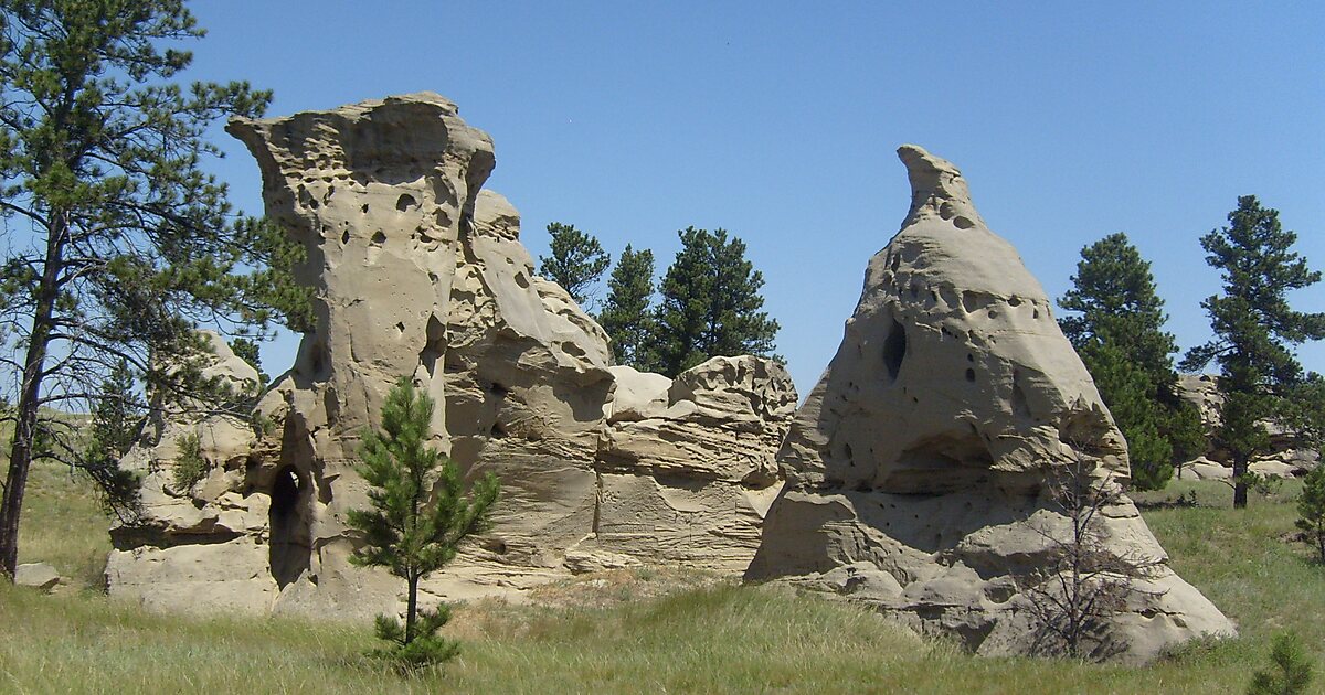 Medicine Rocks State Park in Carter County, Montana, United States ...