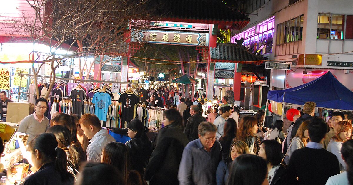 Chinatown Night Market in Haymarket, New South Wales, Sydney, Australia ...