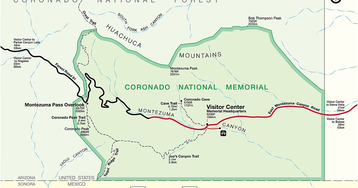 Coronado National Memorial in Cochise County, Arizona, United States ...