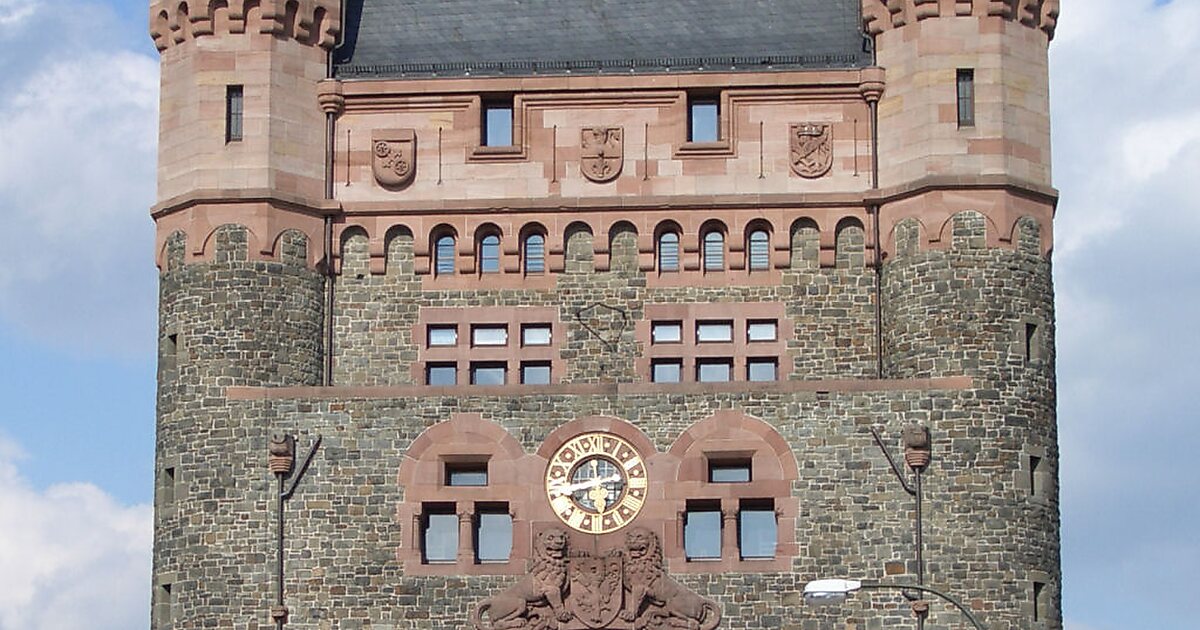 The Rhine Bridge Tower in Worms, Deutschland | Tripomatic
